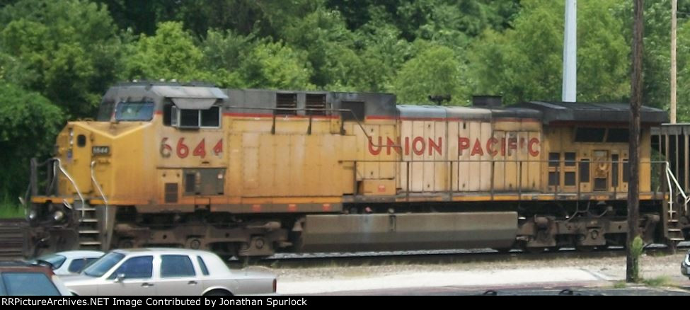 UP 6644, DPU mode, conductor's side, 7-19-2014